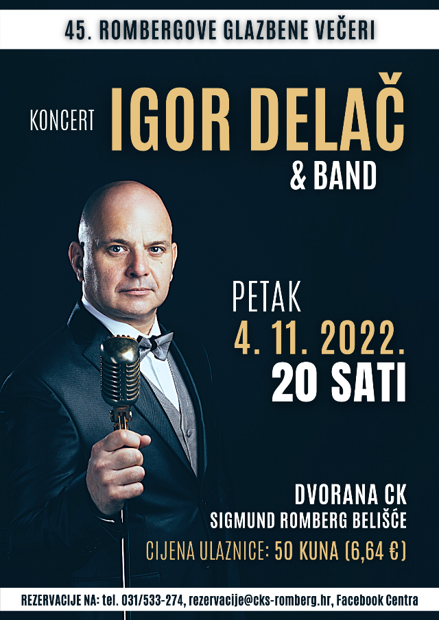 45. ROMBERGOVE GLAZBENE VEČERI: Igor Delač & band